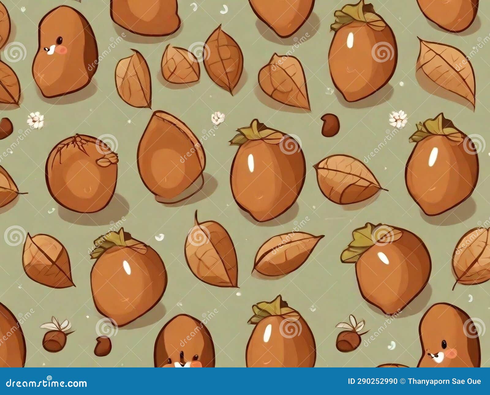 Chestnut Vector Icon. Cartoon Vector Icon Isolated on Chestnut, Gray ...