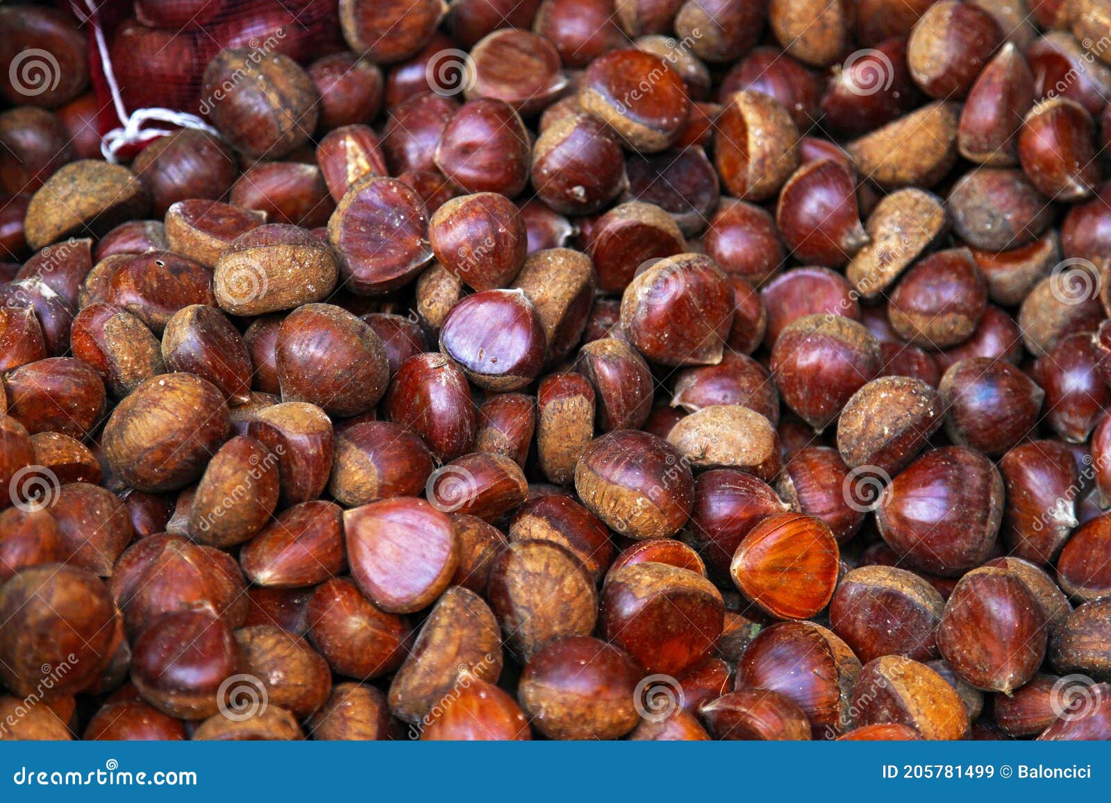 Chestnuts stock image. Image of food, maroon, bunch - 205781499