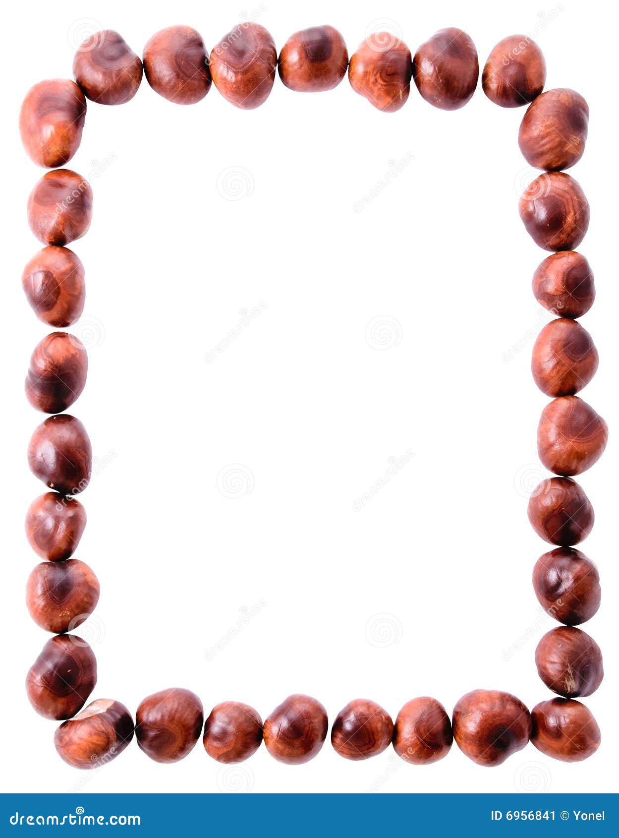 Chestnuts frame stock image. Image of element, shine, brown - 6956841