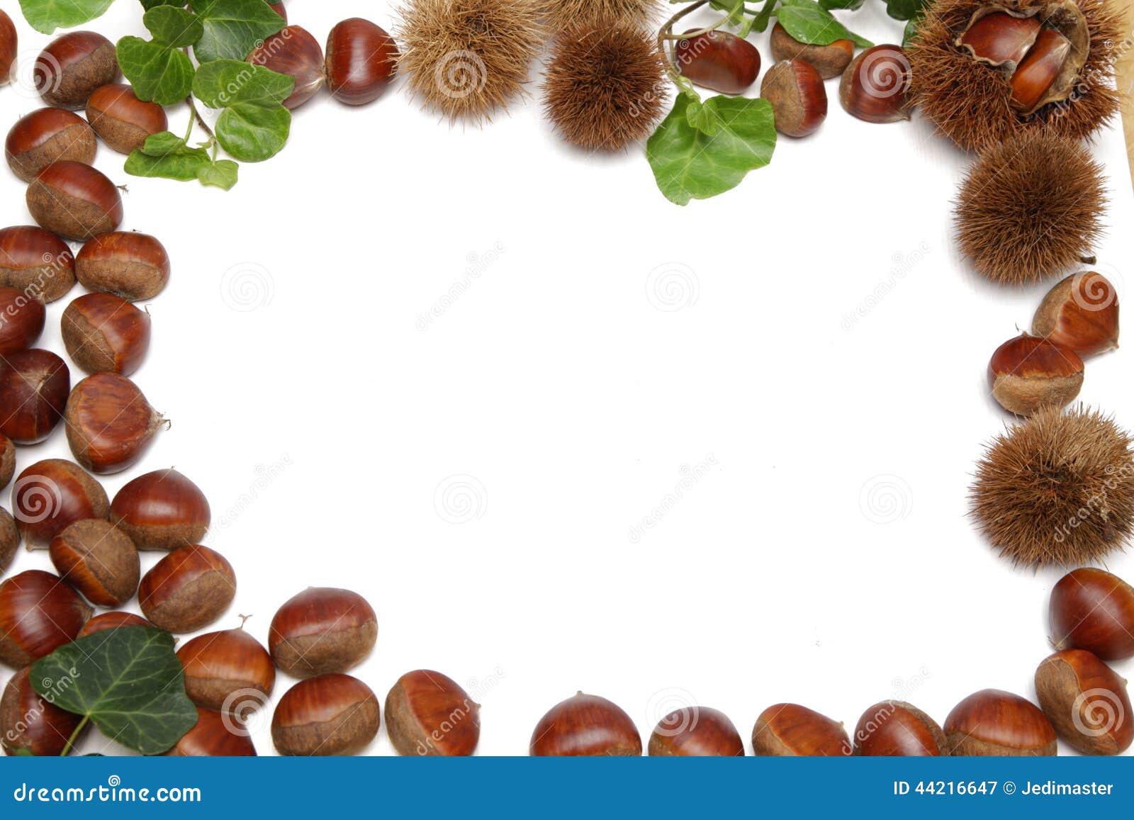 Chestnuts frame stock image. Image of seasonal, pattern - 44216647