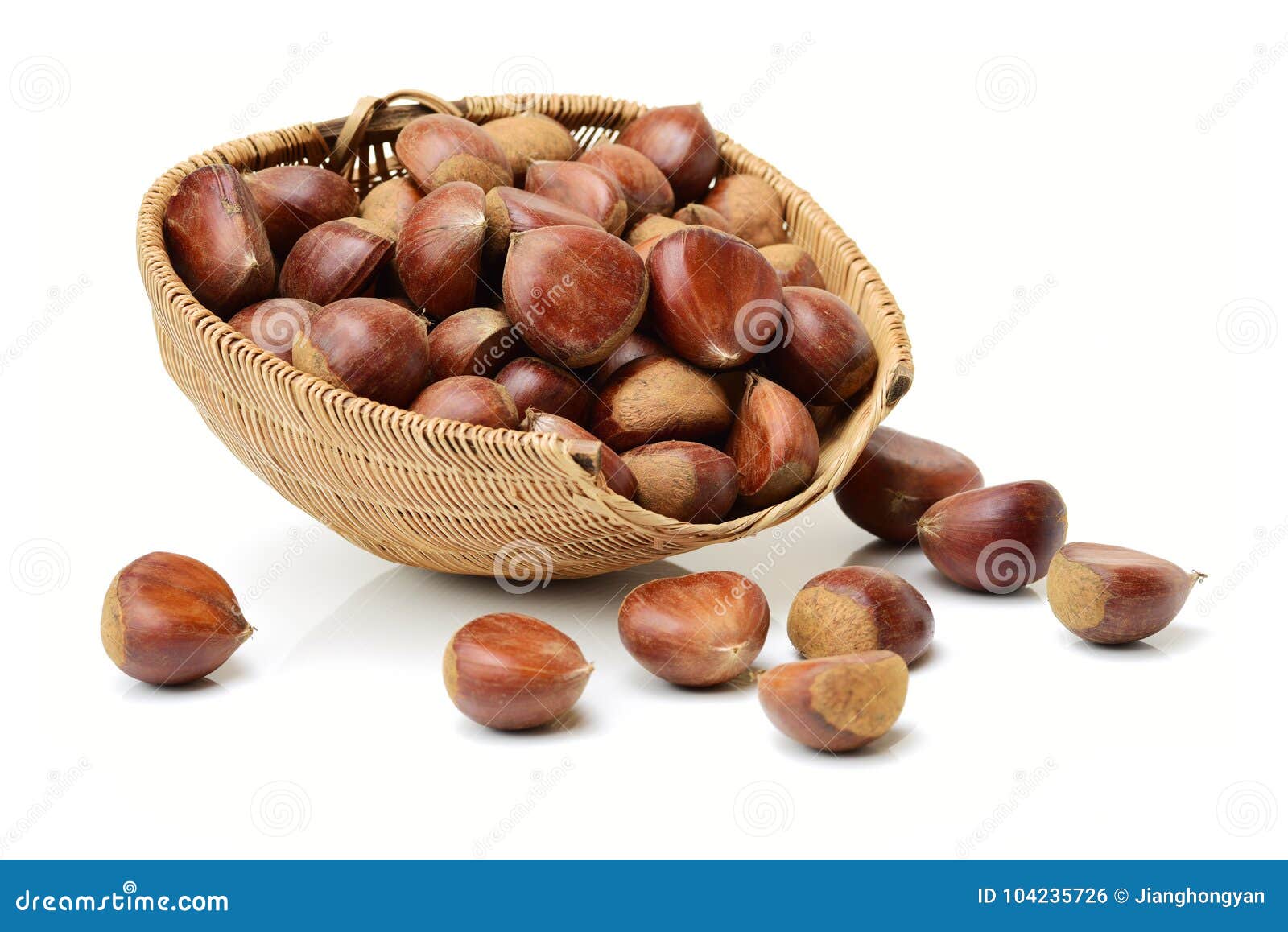 Chestnuts group stock photo. Image of fruit, organic - 104235726