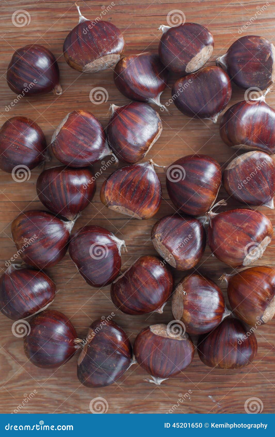 Chestnuts on an Old Wooden Board Stock Photo - Image of seasonal, seed ...