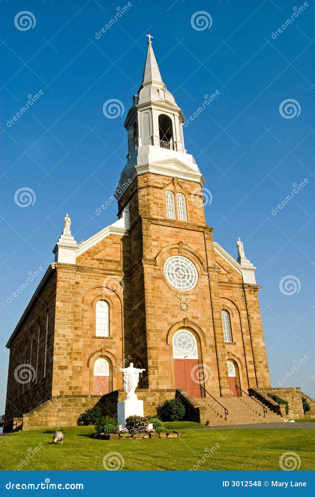 Cheticamp Church stock photo. Image of scotia, building - 3012548