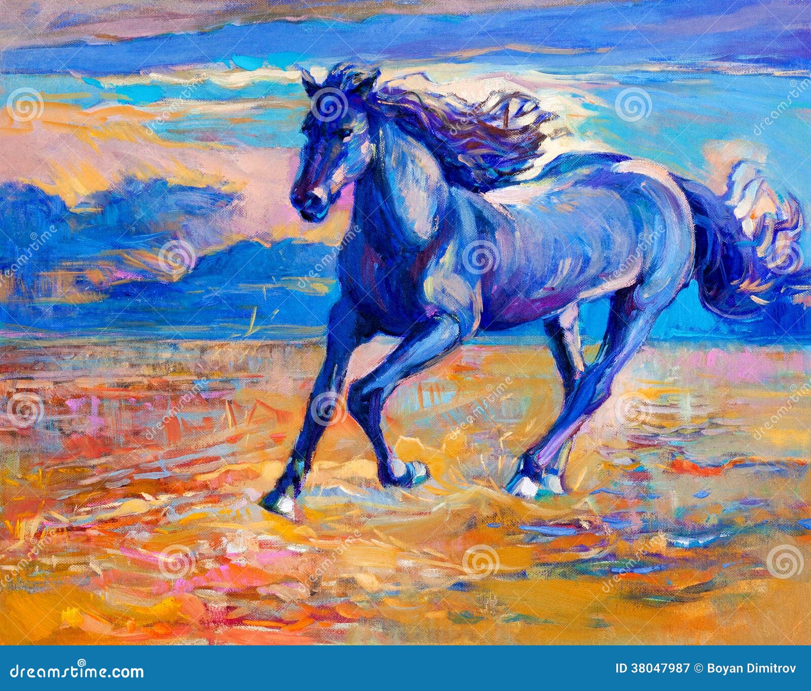 Cheval Bleu Photos Stock - Téléchargez 69,574 Photos libres de droits