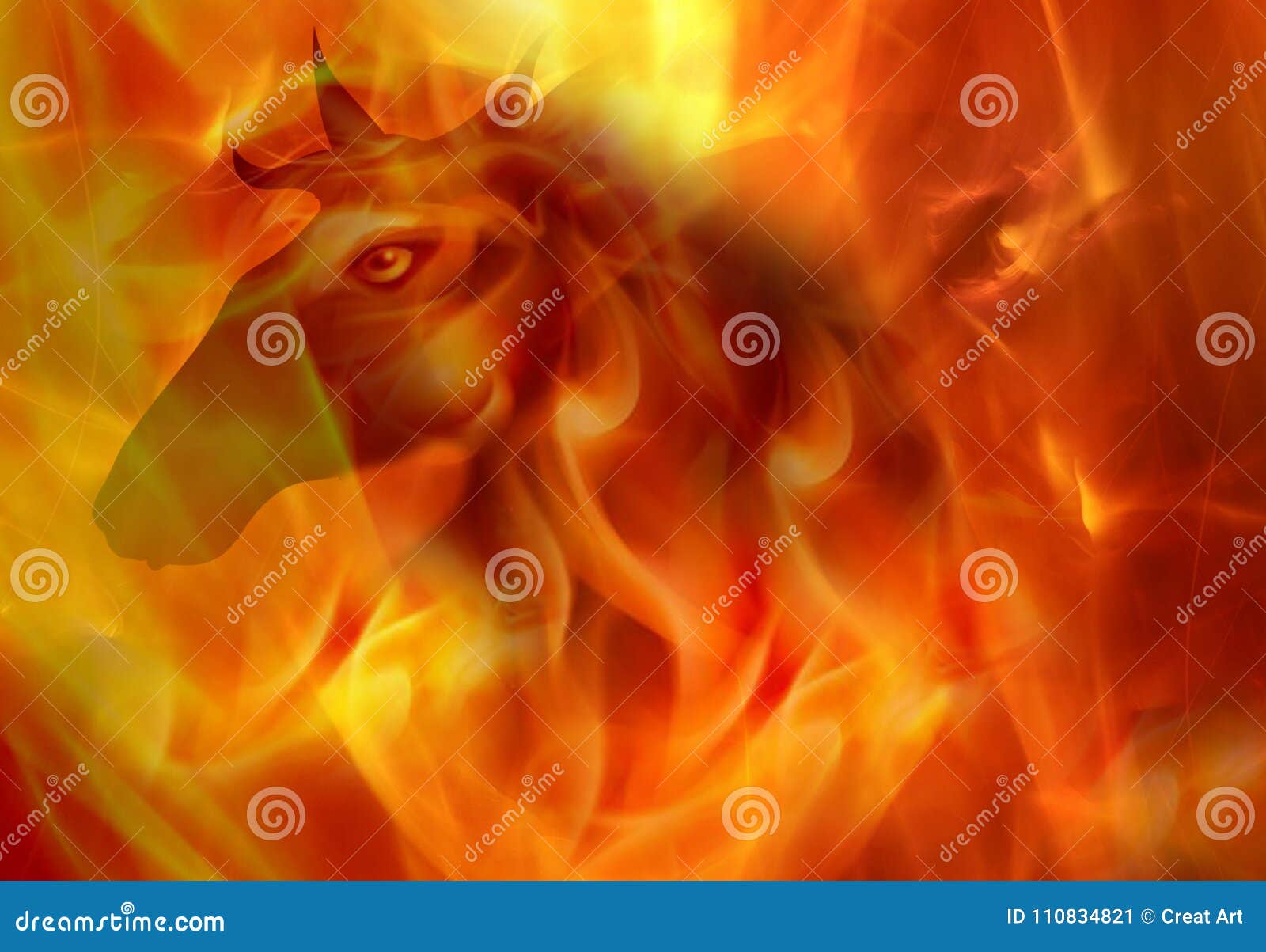Cheval Du Feu Stock Illustrations, Vecteurs, & Clipart – (249 Stock ...