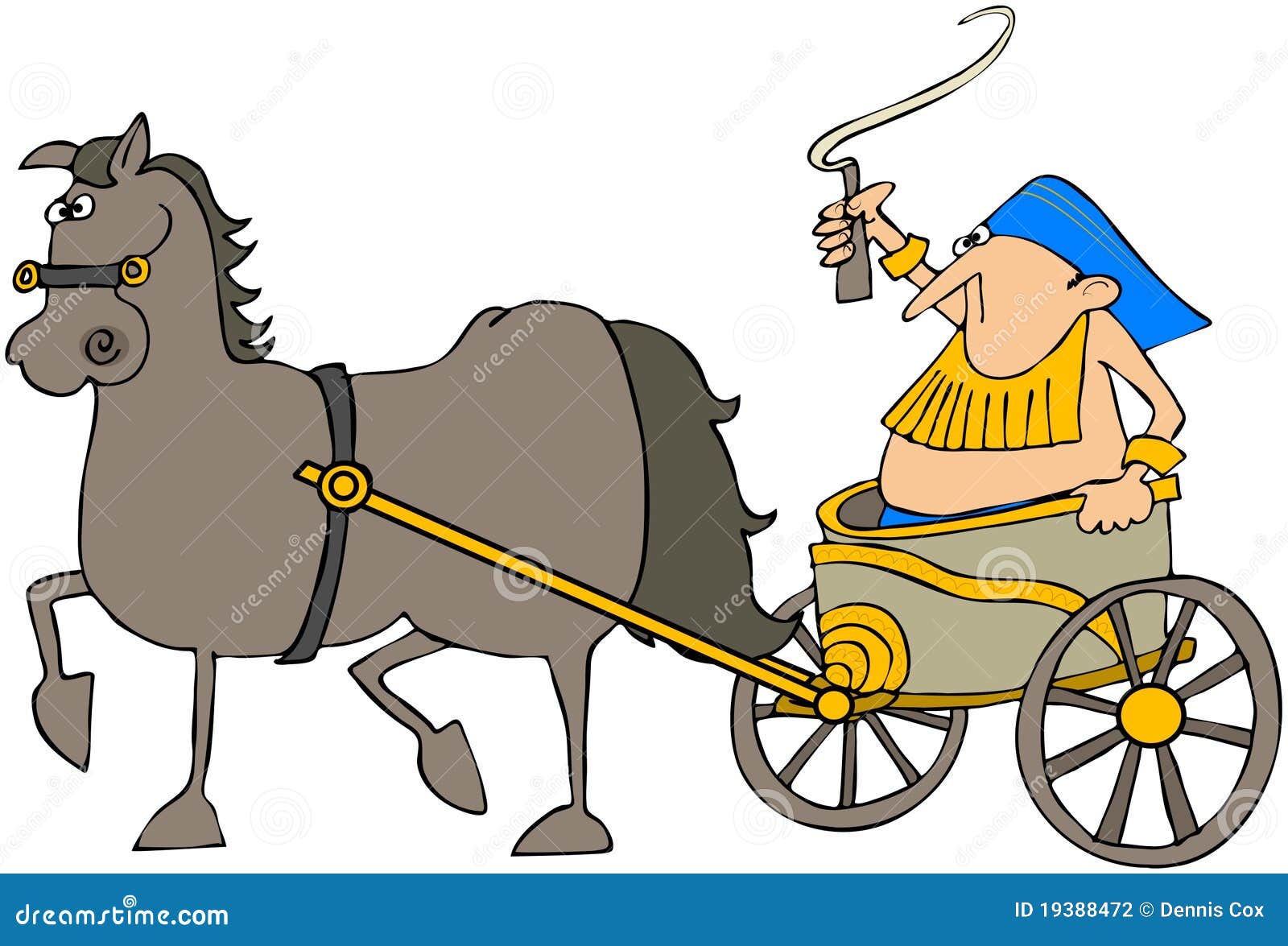 Cheval tirant un char illustration stock. Illustration du illustration ...