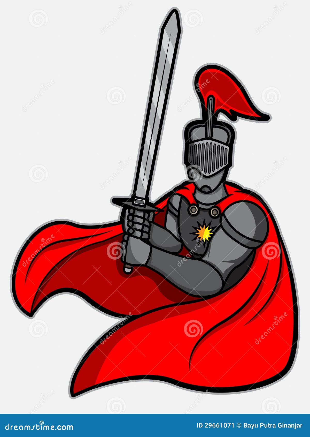 Chevalier De Combat De Position Illustration de Vecteur - Illustration ...