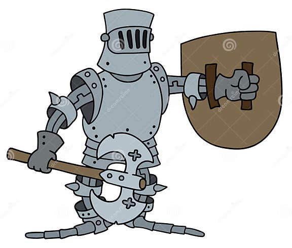 Chevalier drôle illustration de vecteur. Illustration du chevalier ...