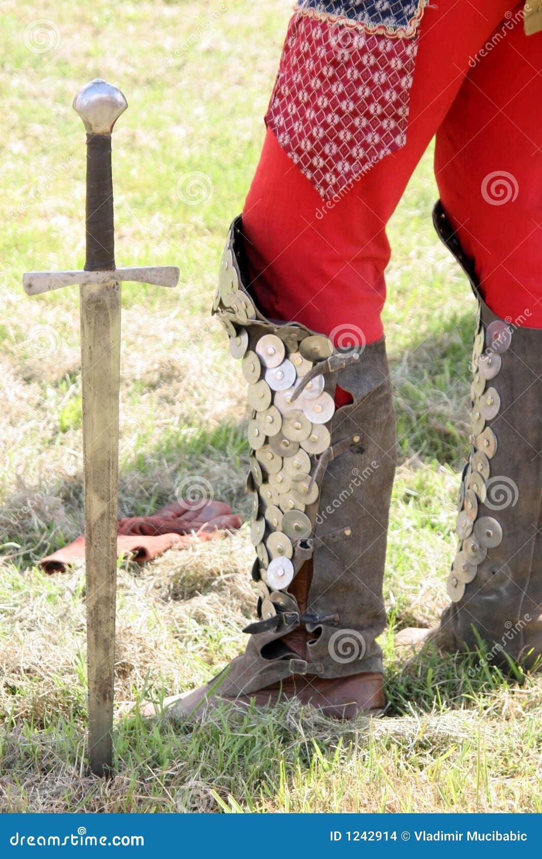 Chevalier and sword stock photo. Image of cavalier, shield - 1242914