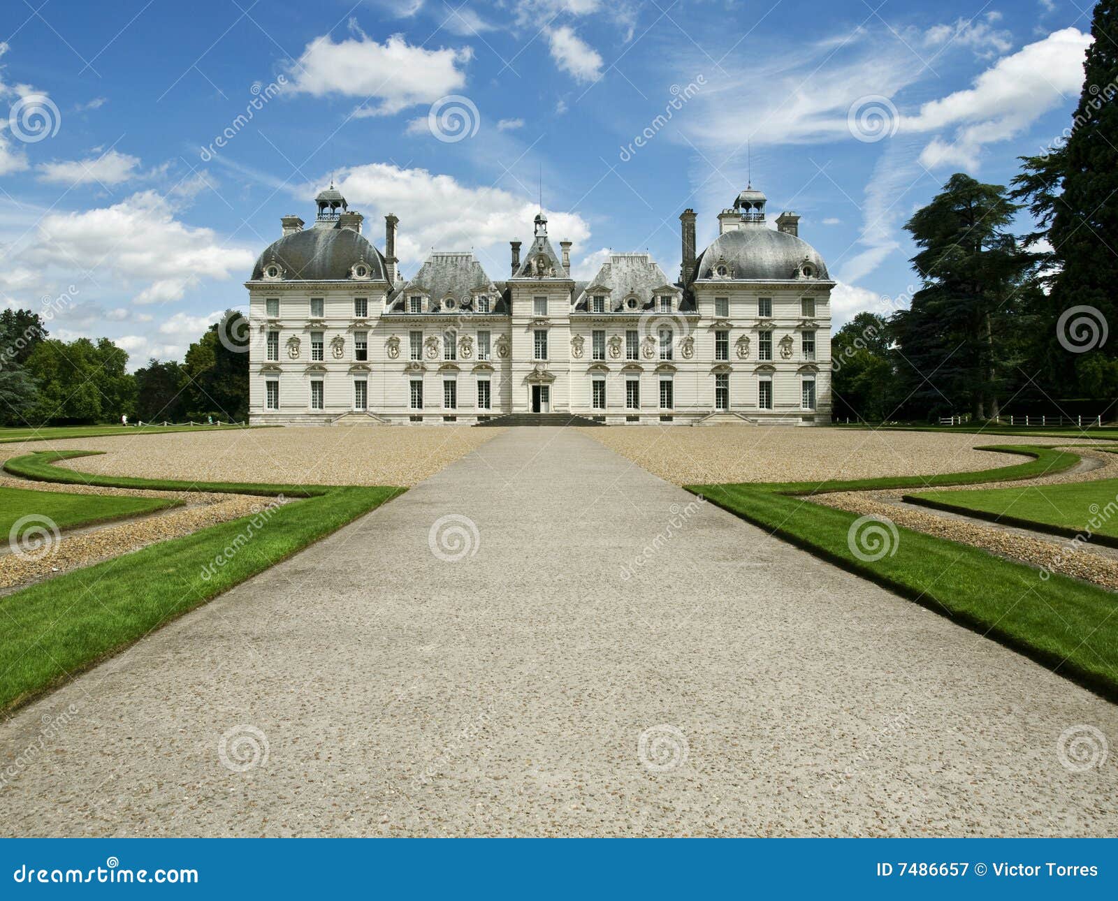 Cheverny Castle stock image. Image of class, exterior - 7486657