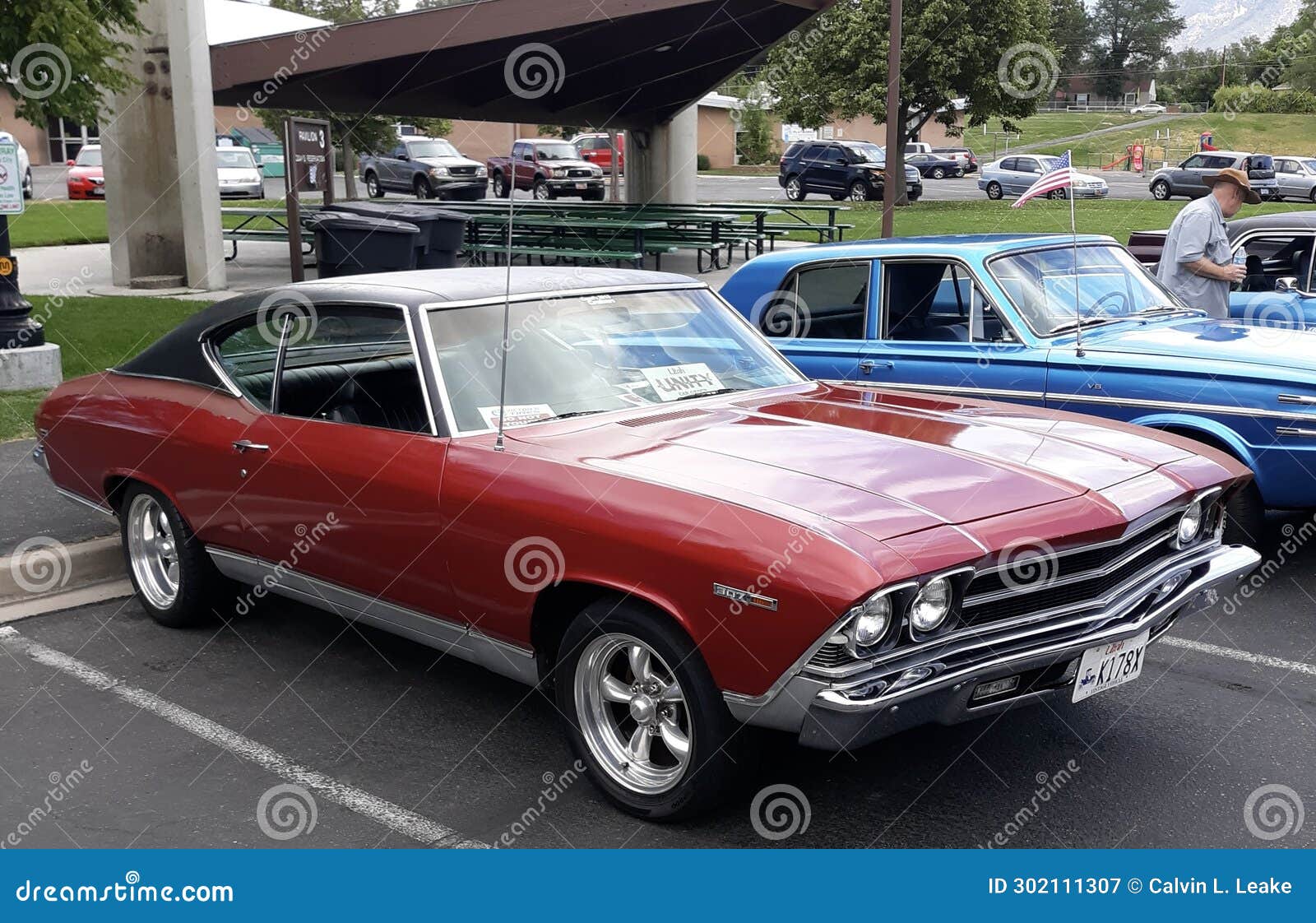 Chevrolet Chevelle Brick Red Editorial Photography - Image of body ...