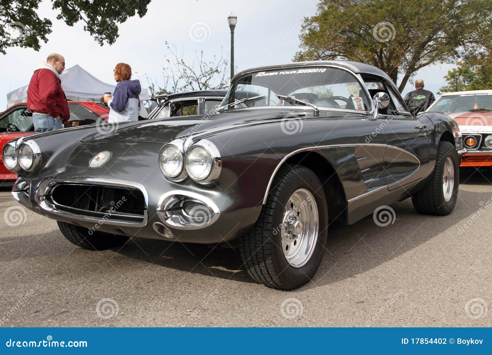 Chevrolet Corvette Retro Car Editorial Photography - Image of headlight ...