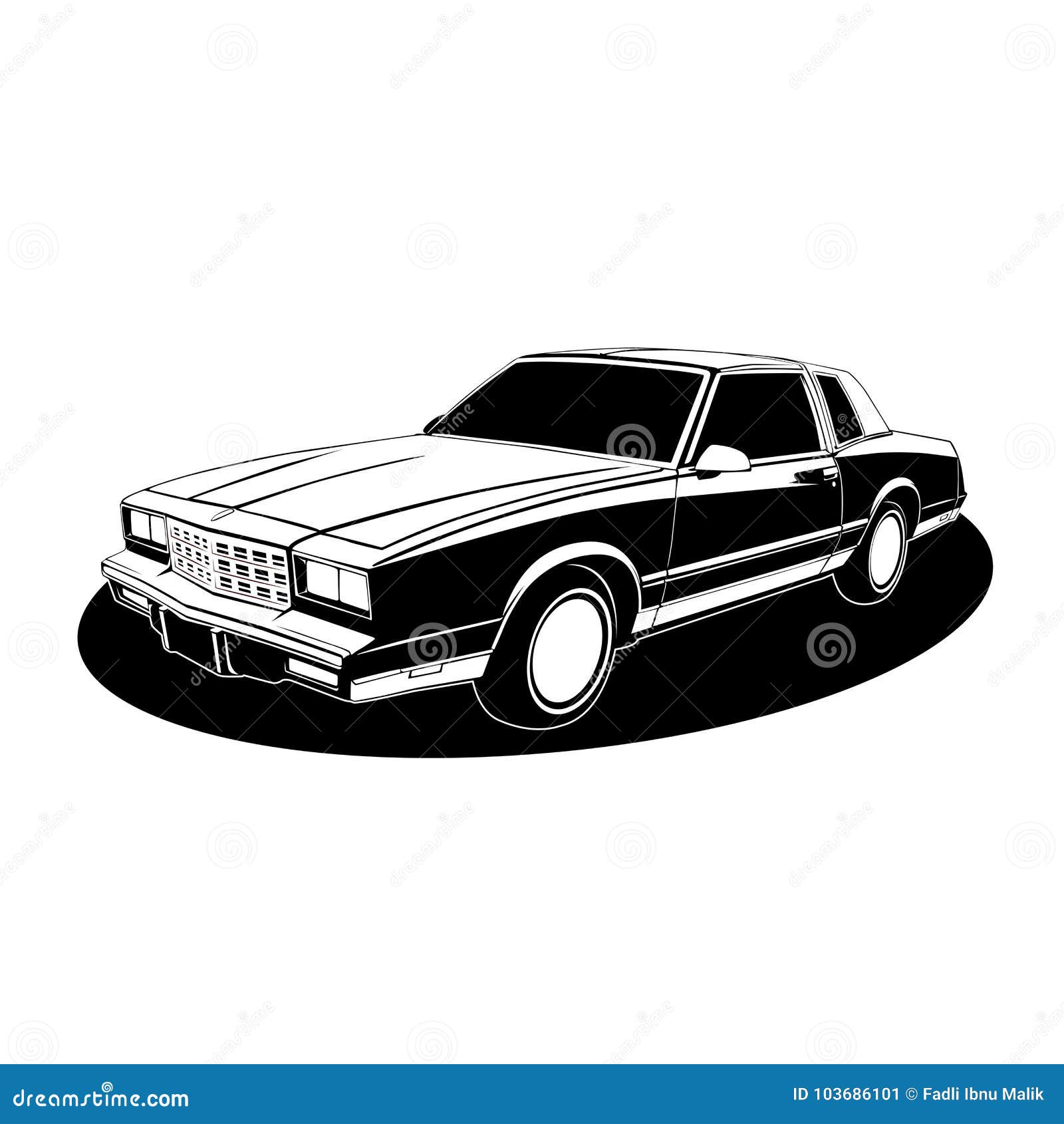 Chevrolet Monte Carlo Vector Foto editorial - Ilustración de chevrolet ...