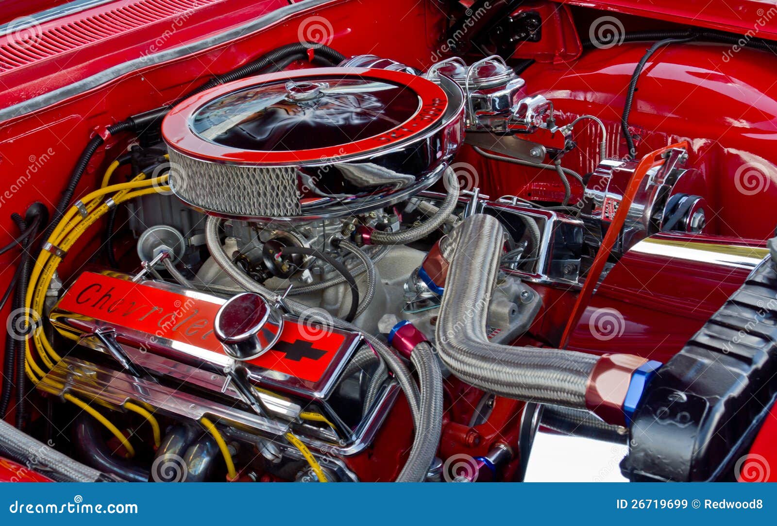 Chevrolet motor de 327 ci imagen de archivo editorial. Imagen de coche ...