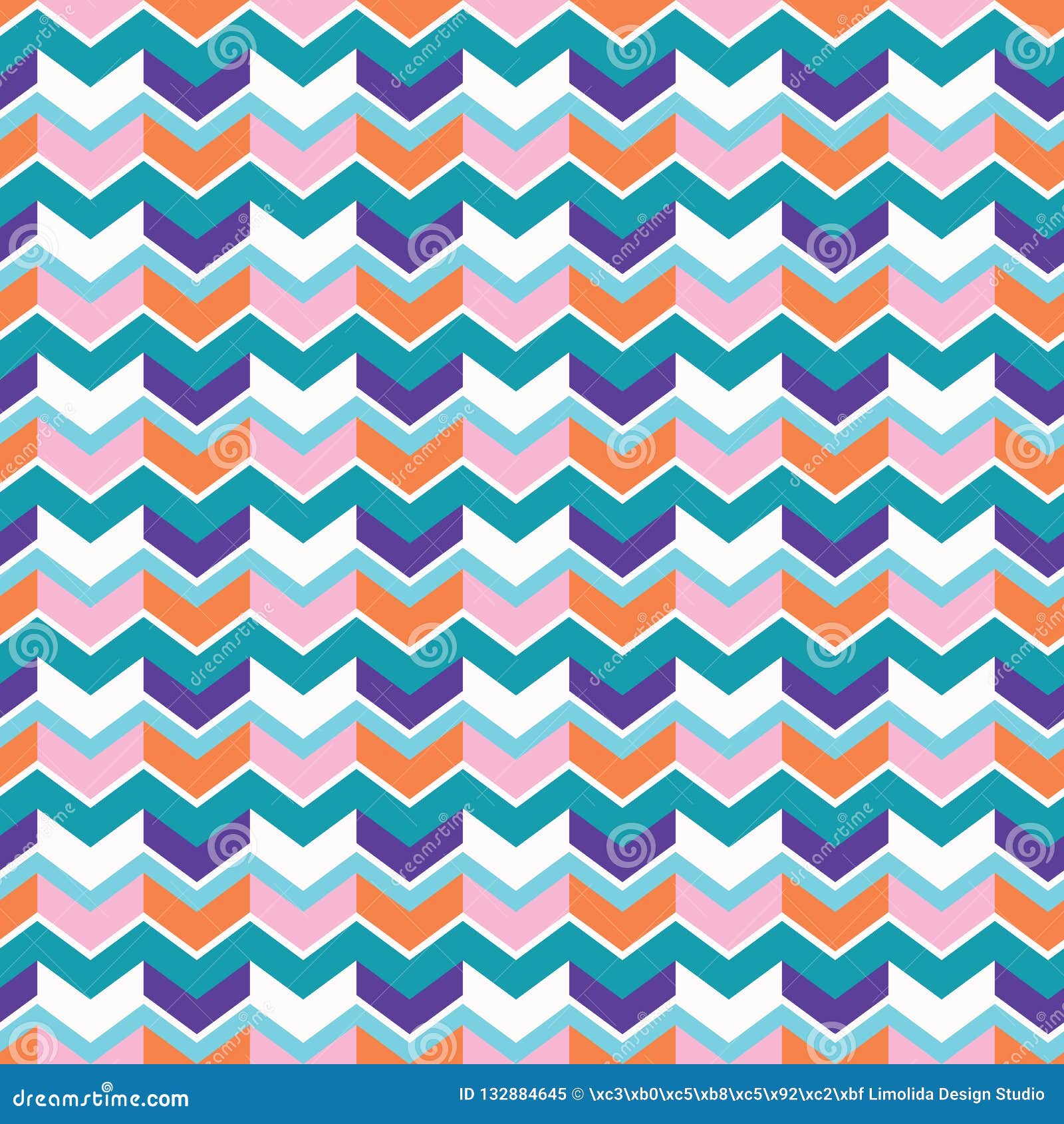 Chevron Arrow Pattern Seamless Vector Pattern. Bright Wavy Stripes ...
