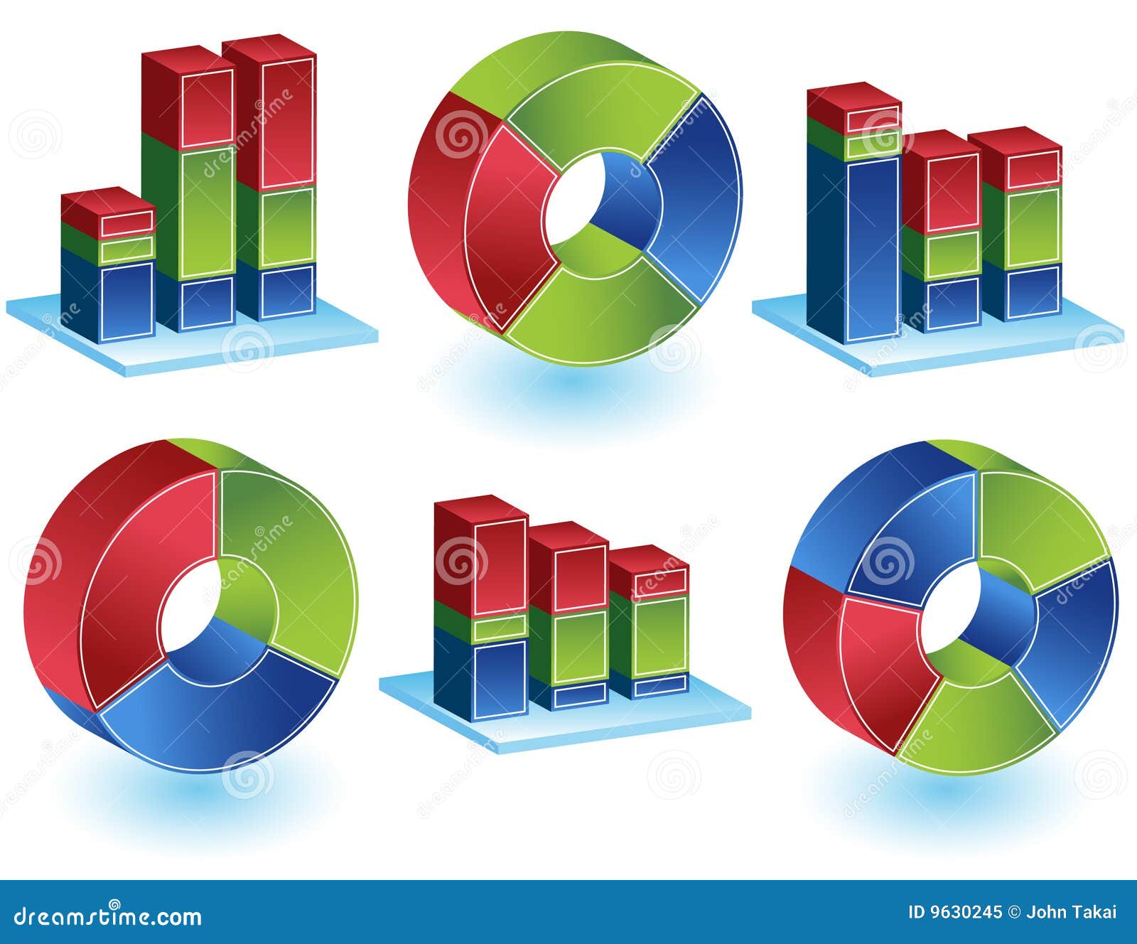 Chevron - Bar Chart Set Cartoon Vector | CartoonDealer.com #9630245