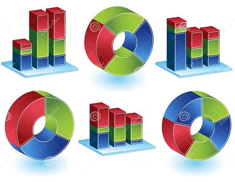 Chevron - Bar Chart Set stock vector. Illustration of marketing - 9630245
