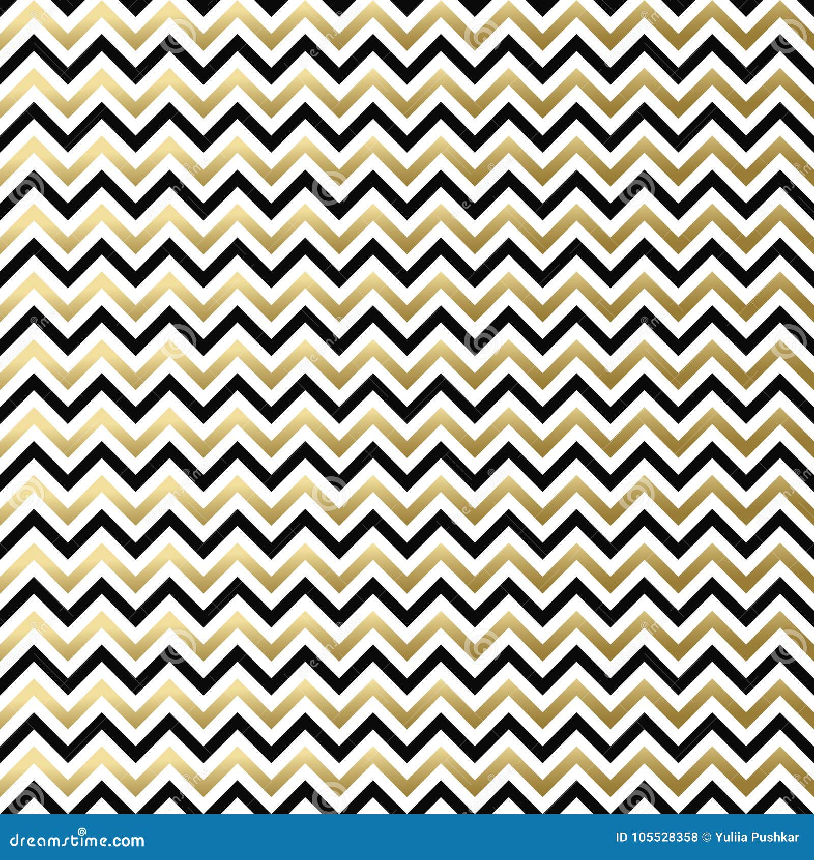 Gold White Black Chevron Pattern Stock Illustrations – 592 Gold White ...