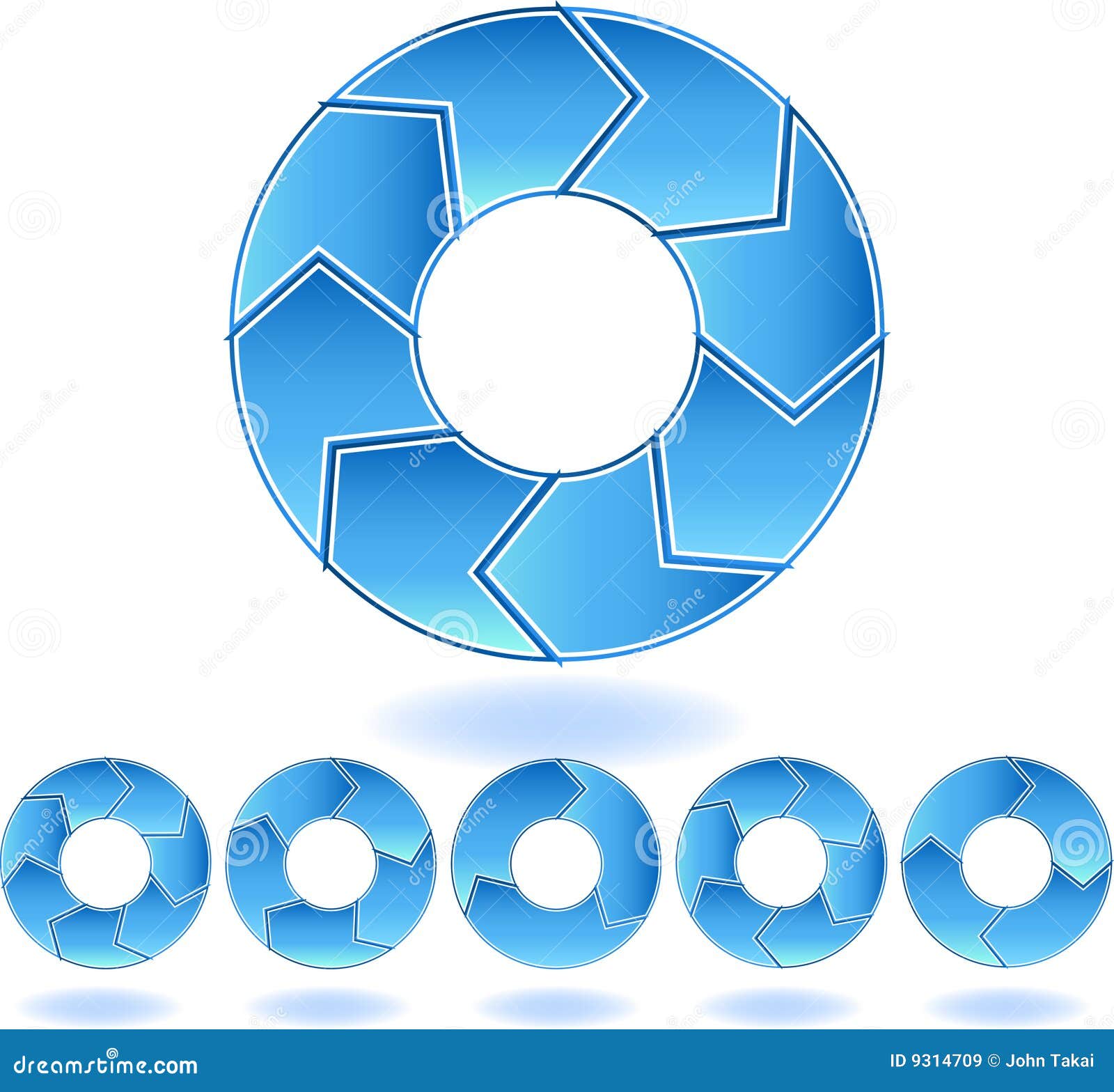 Chevron Diagram Icon Set Vector Illustration | CartoonDealer.com #9314712