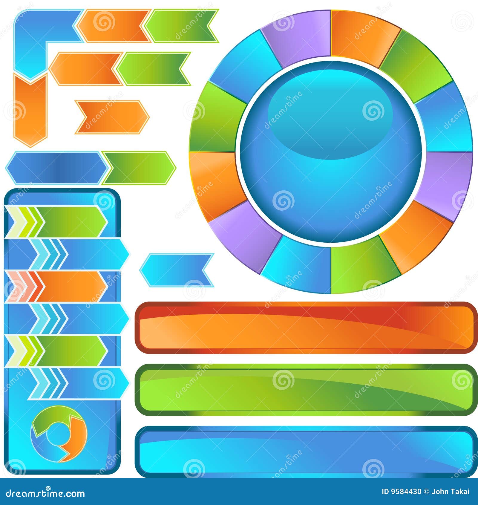 Chevron Chart Set Vector Illustration | CartoonDealer.com #51499320