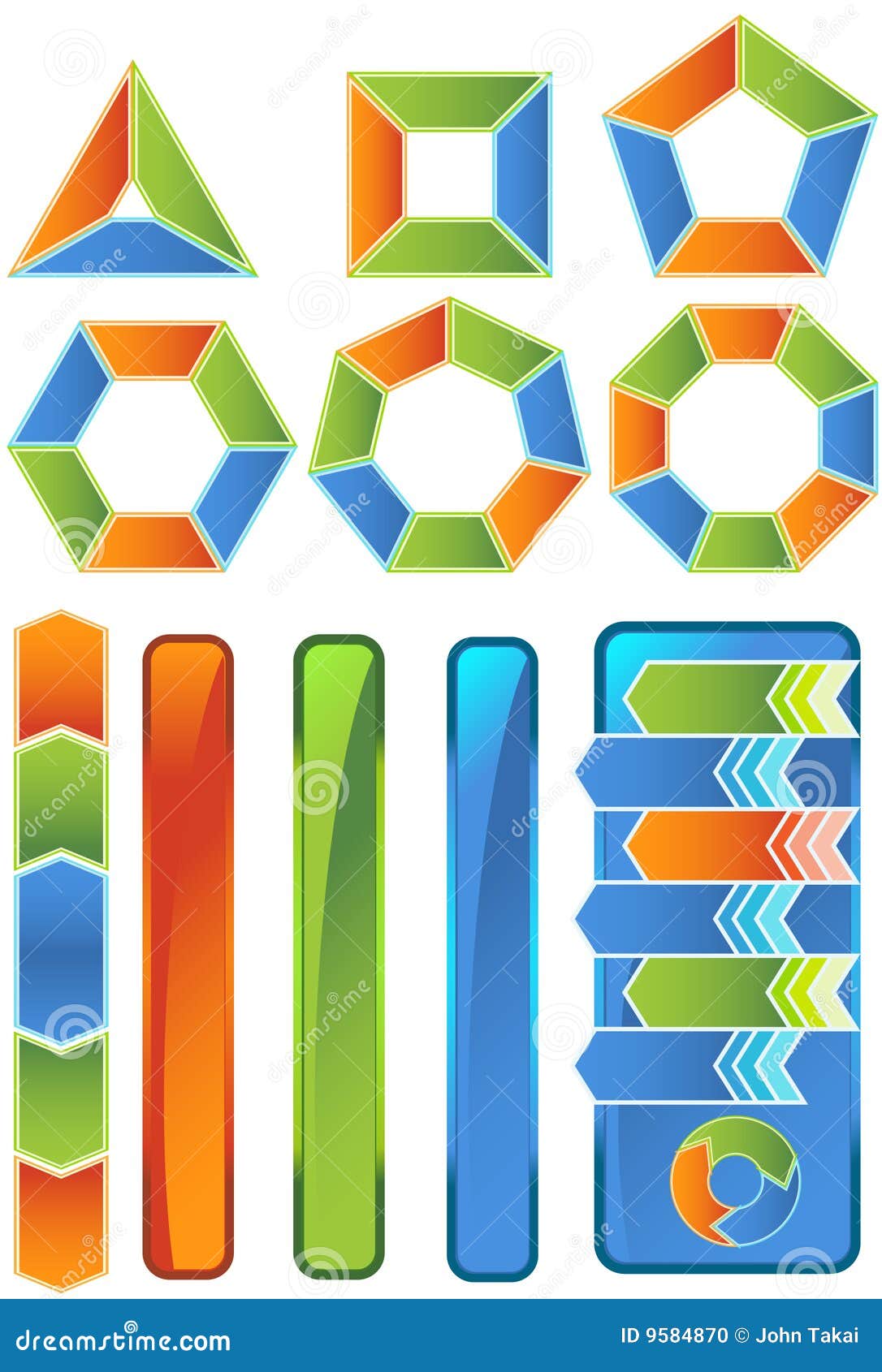 Chevron Chart Set Vector Illustration | CartoonDealer.com #51499320