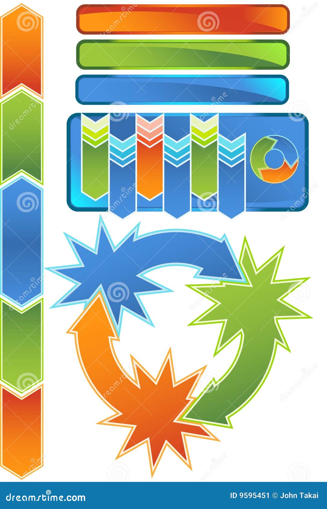 Chevron Diagram Icon Set stock vector. Illustration of design - 9595451