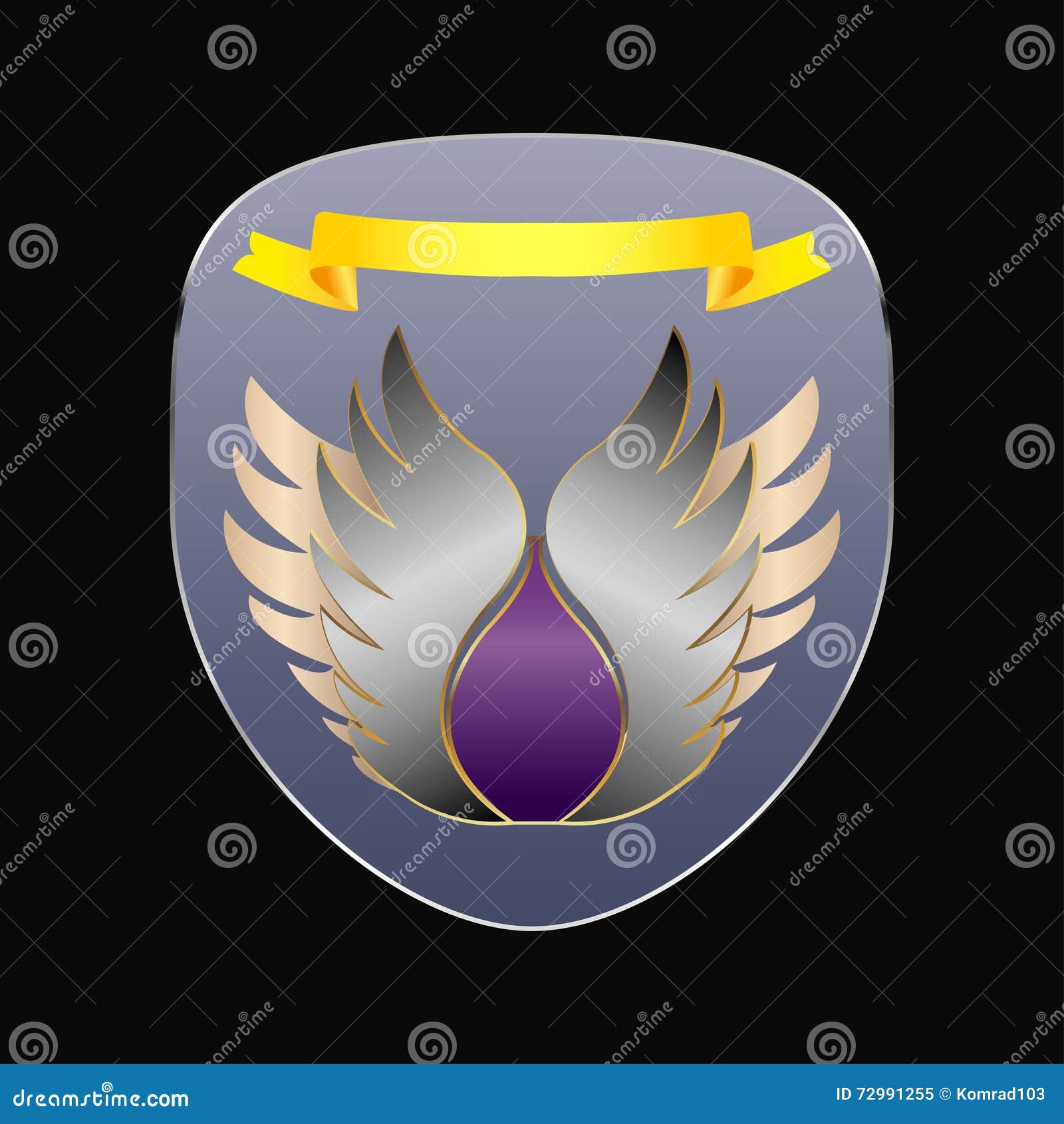 Chevron in the Form of a Shield Stock Vector - Illustration of sample ...