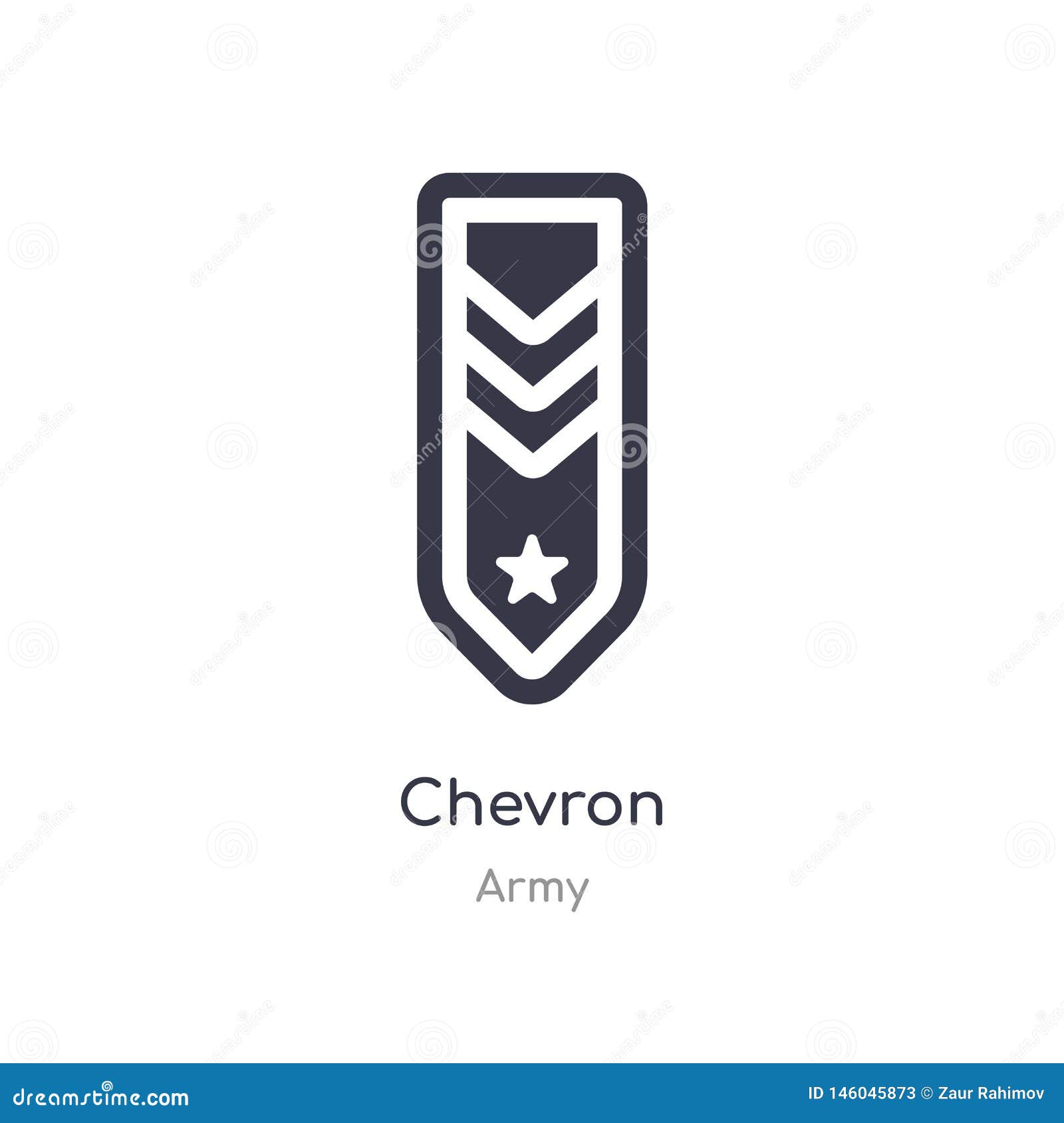 Chevron Icon. Isolated Chevron Icon Vector Illustration from Army ...