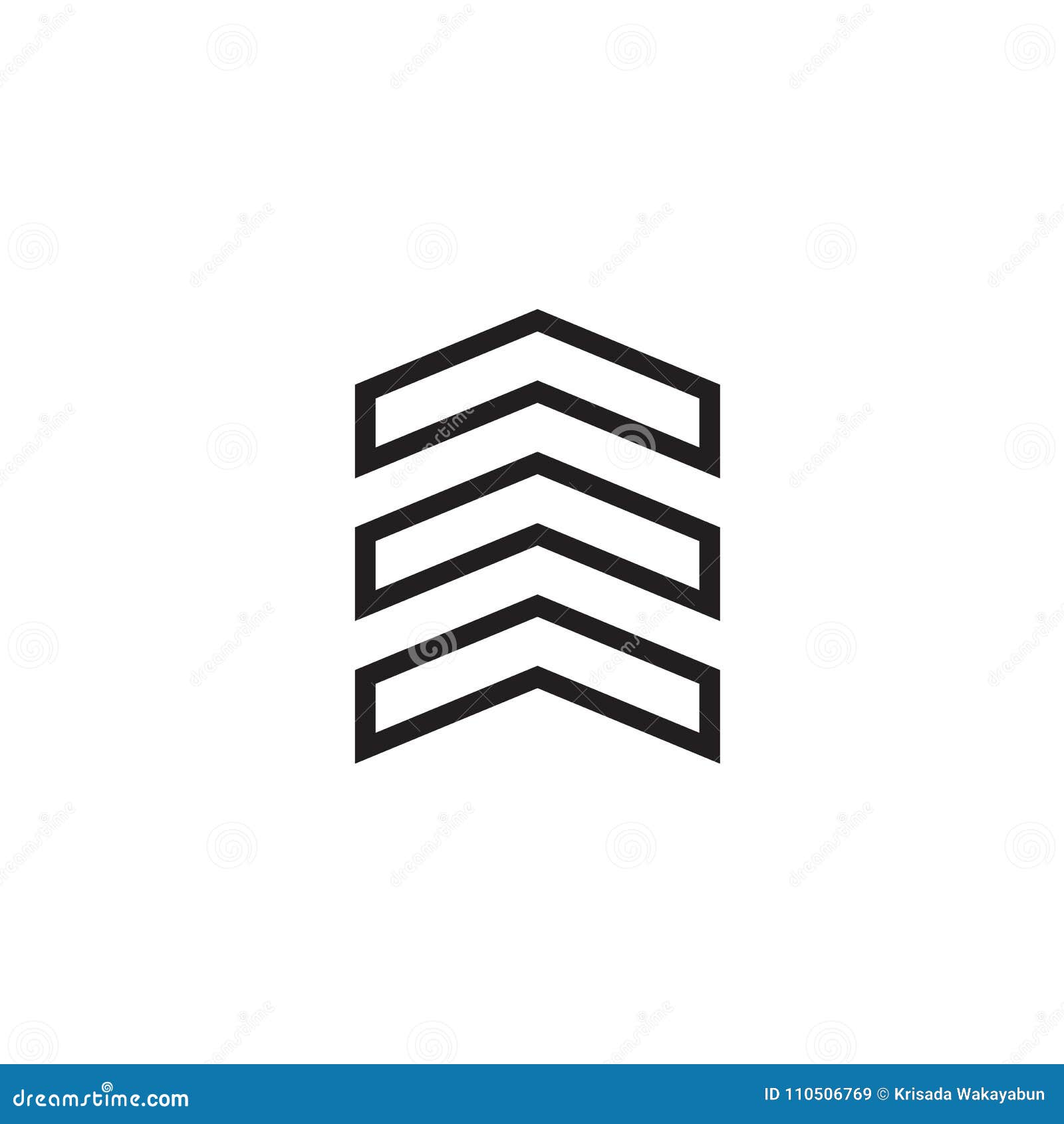 Chevron Icon Vector Illustration, EPS10. Stock Vector - Illustration of ...