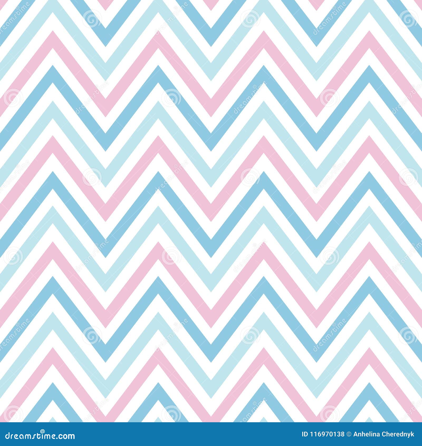 Chevron Pastel Colorful Spring Pink White Blue Pattern Seamless Stock ...