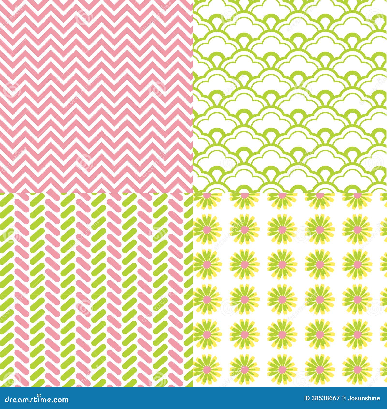 Chevron Pattern Herringbone Daisy Flower Stock Vector - Illustration of ...