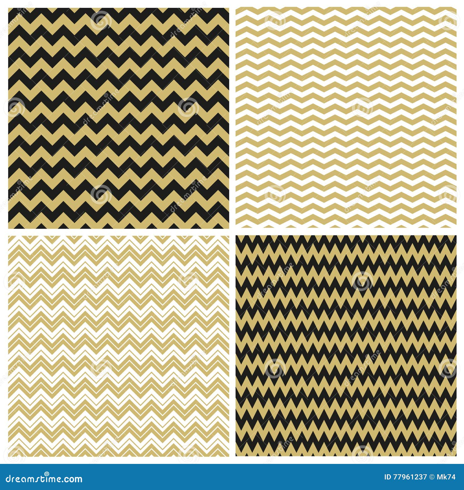 Chevron seamless patterns stock vector. Illustration of collection ...
