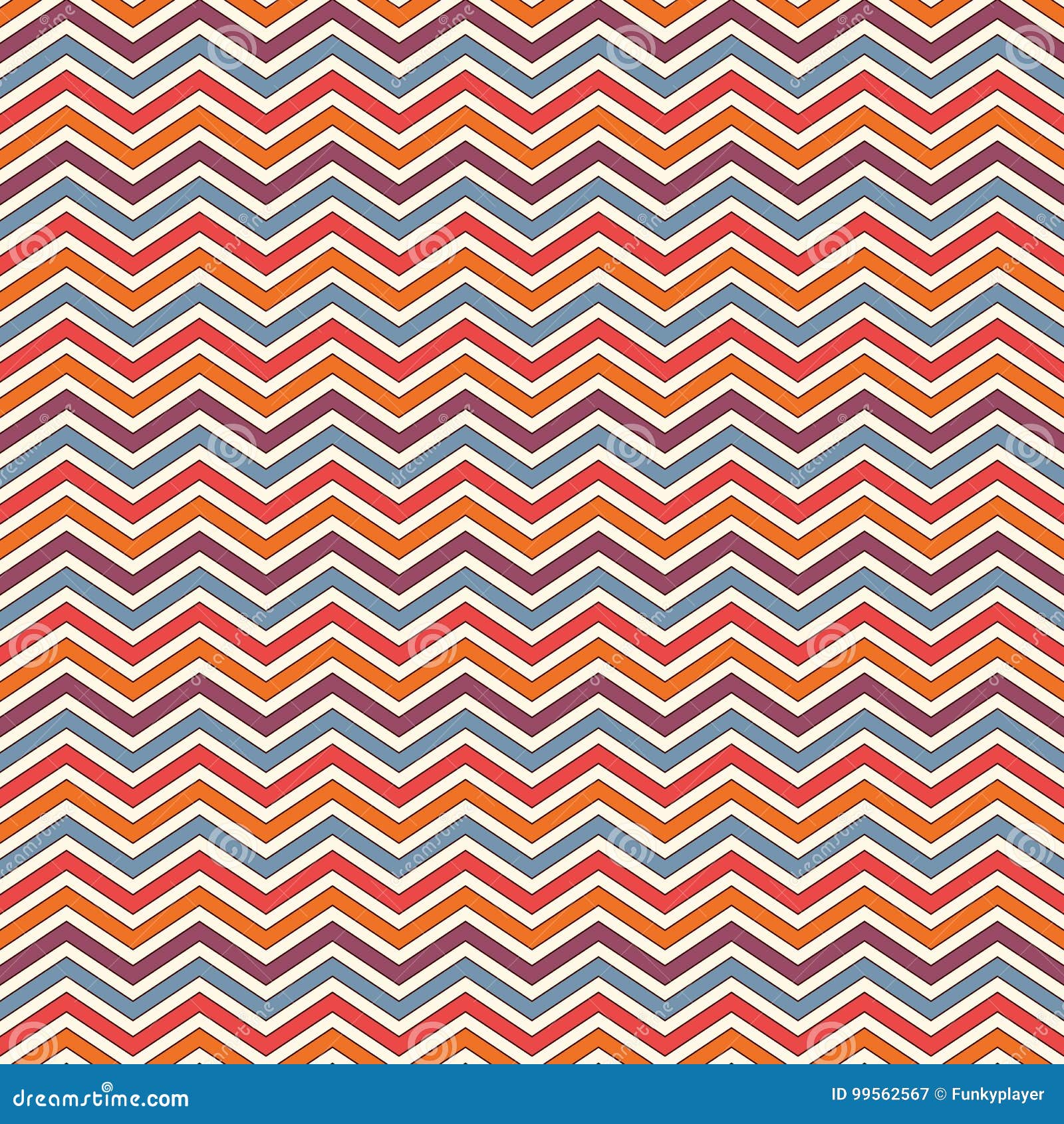 Chevron Stripes Background. Bright Seamless Pattern with Classic Geometric Ornament. Zigzag ...