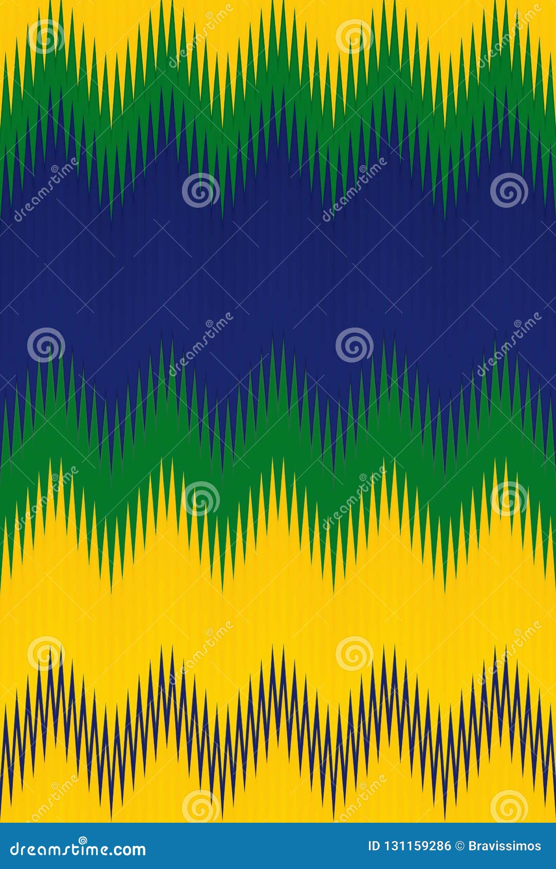 Chevron Zigzag Brazil Wave Flag Pattern Abstract Art Background Trends ...
