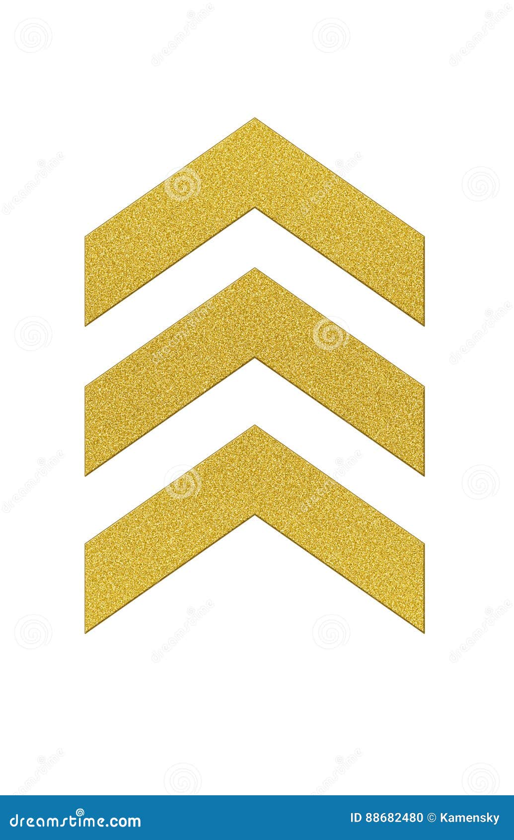 Chevrons in gold glitter stock illustration. Illustration of isolated ...