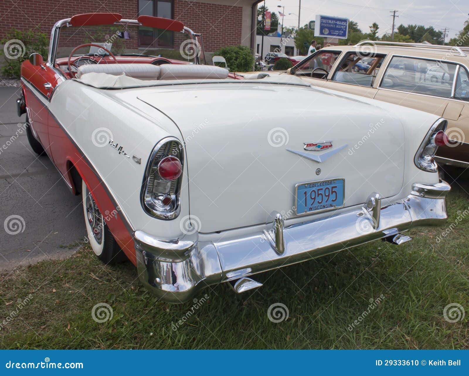 Chevy Bel Air Rear View 1956 Imagen editorial - Imagen de cortado ...