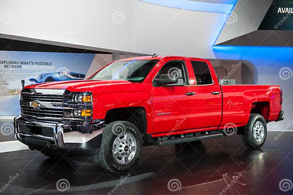 Chevy Silverado at the Chicago Auto Show Editorial Image - Image of ...