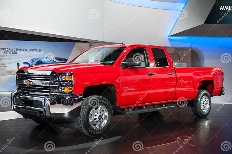 Chevy Silverado at the Chicago Auto Show Editorial Image - Image of ...