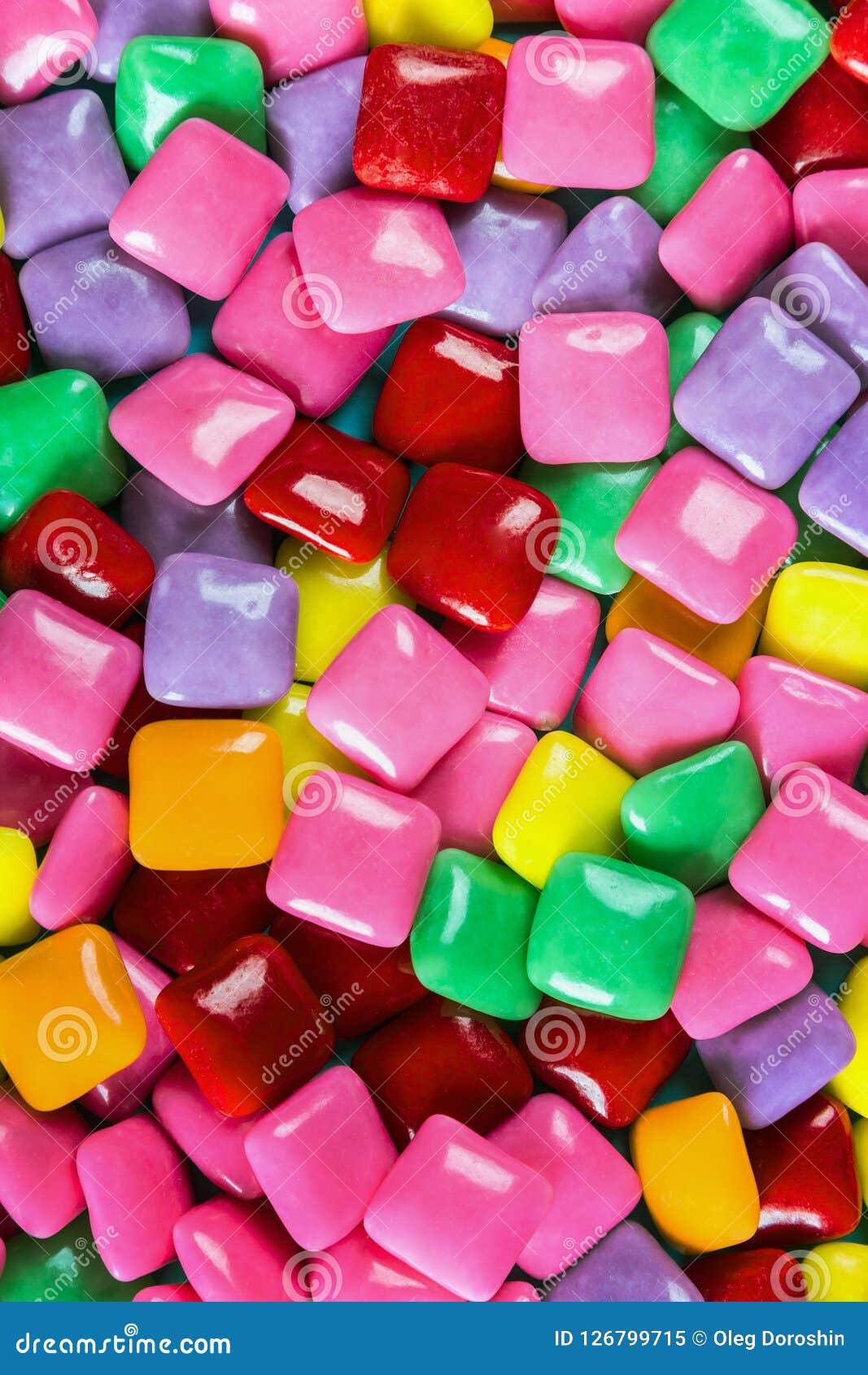 Chewing Gum of Different Colors. Background Stock Image - Image of ...