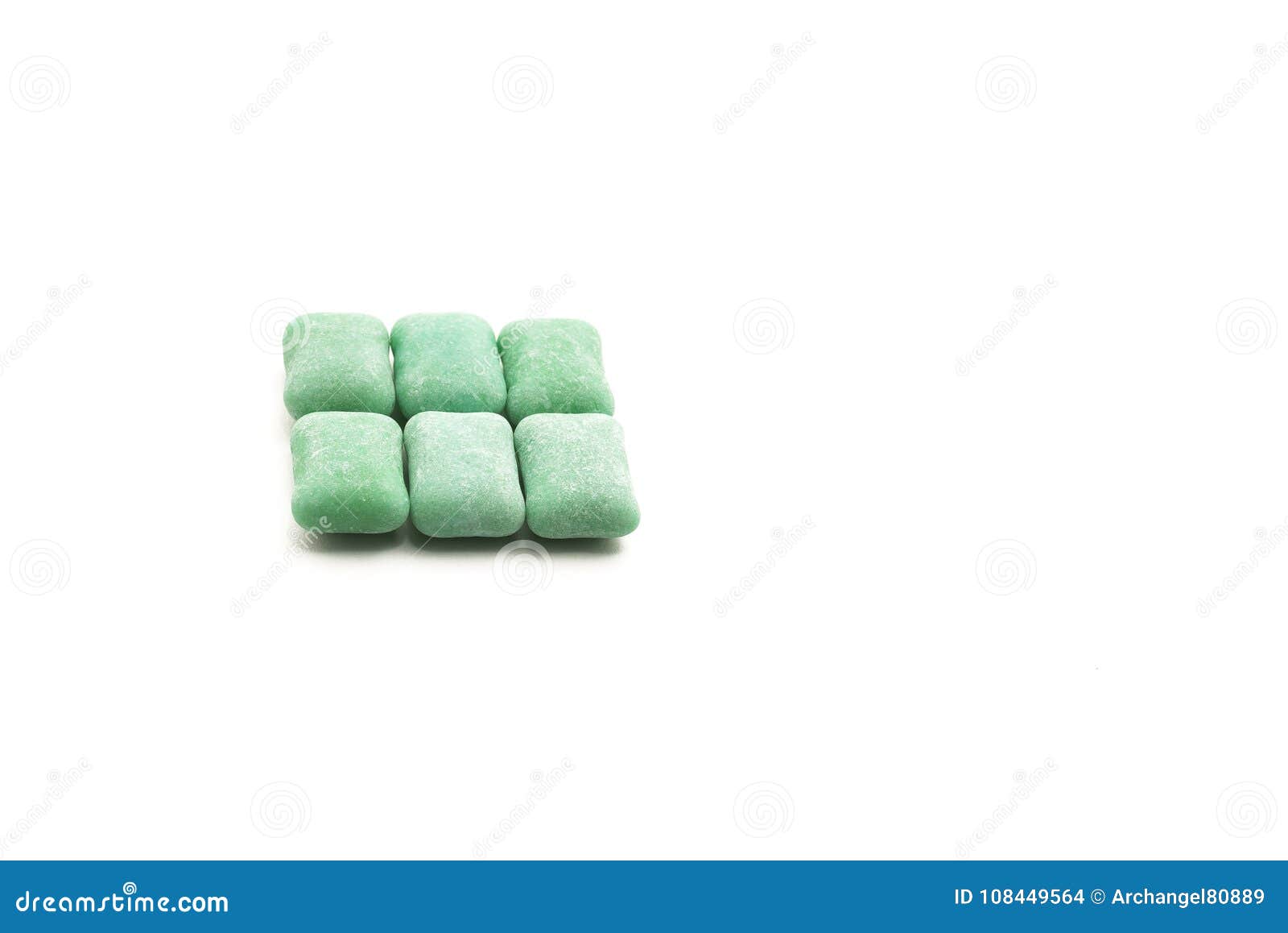 Chewing Gum with Filling Isolated on White Background Stock Photo ...