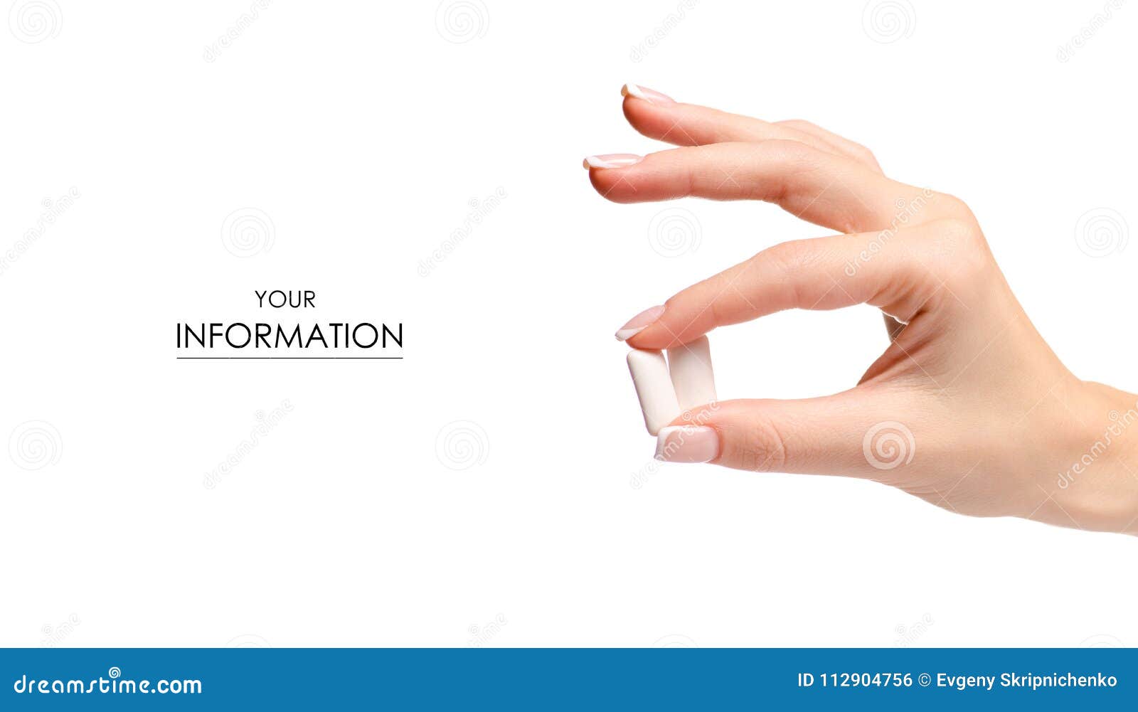 Chewing Gum in Hand Pattern Stock Photo - Image of herbal, dental ...