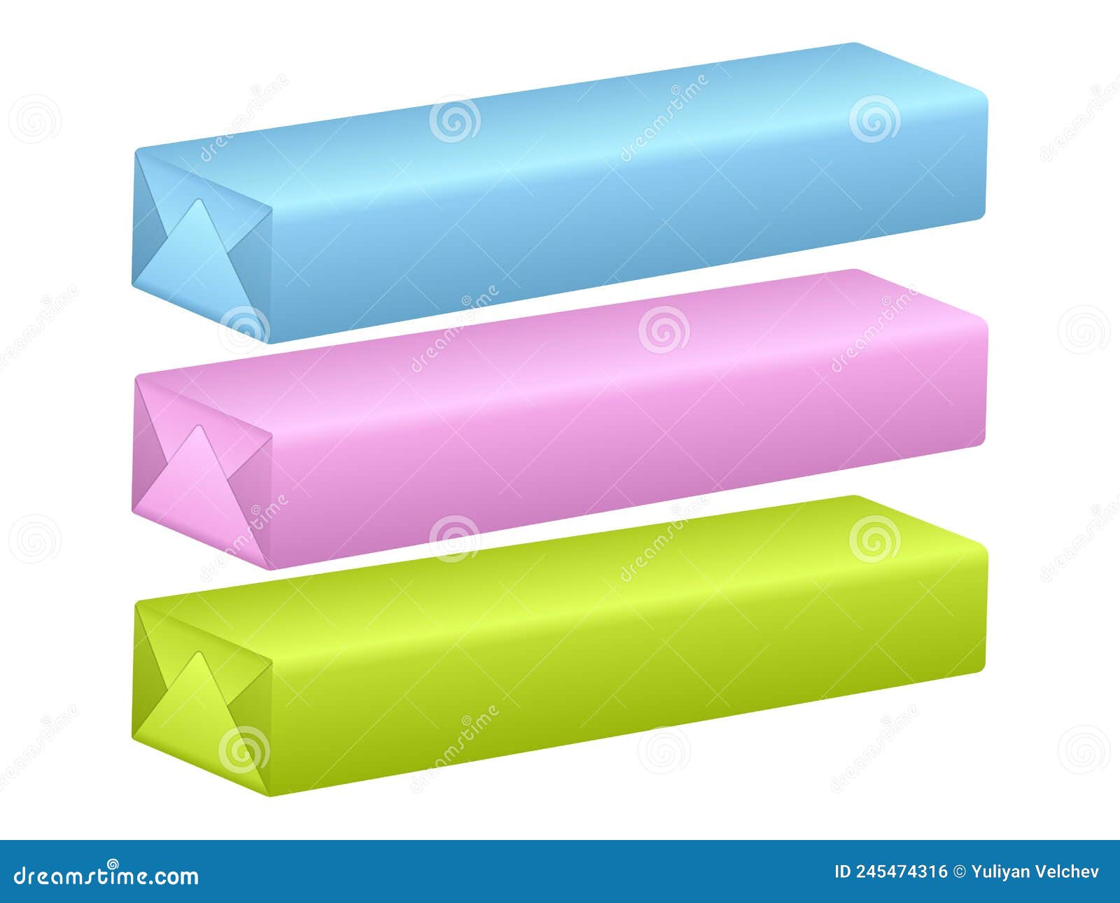 Chewing gum pack stock vector. Illustration of bubblegum - 245474316