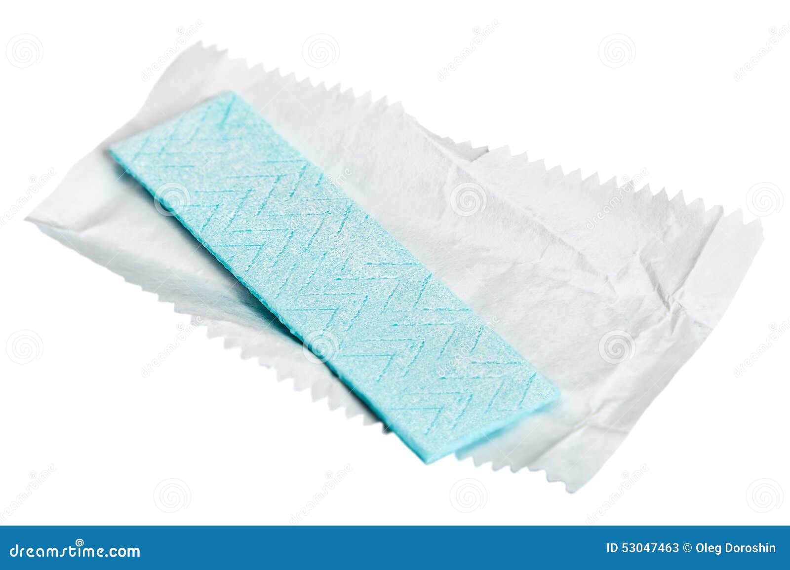 Chewing Gum is on the White Background with Paper Stock Image - Image ...