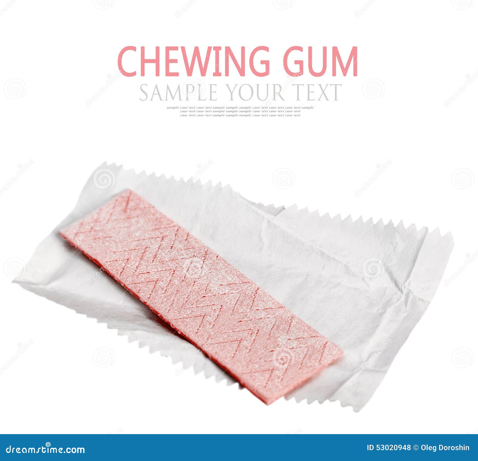 Chewing gum stock photo. Image of single, bubble, fresh - 53020948