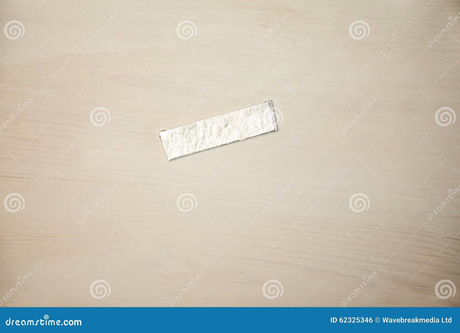 Chewing Gum Wrapper on Wooden Desk Stock Photo - Image of aluminum ...