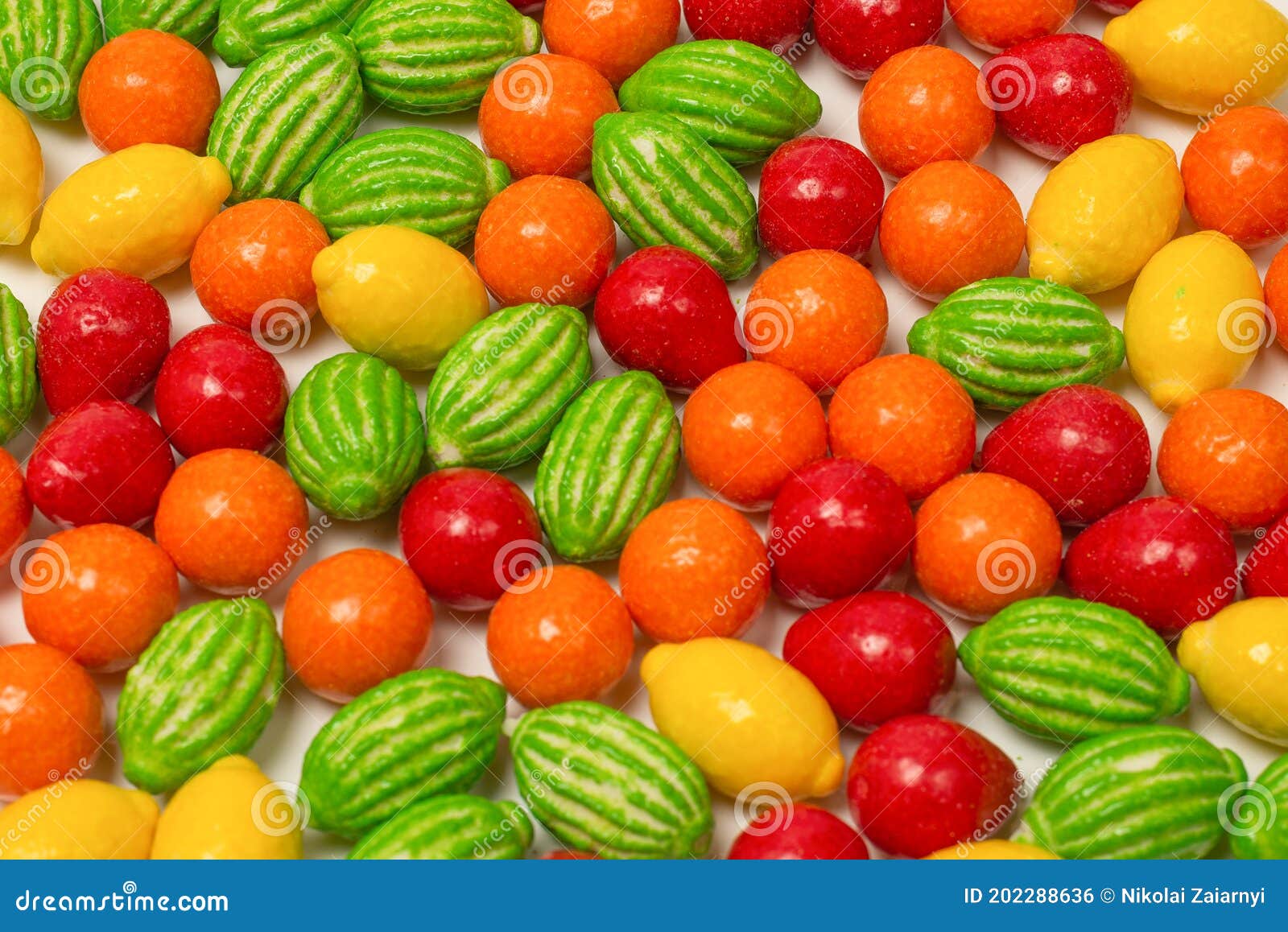 Chewing Gums Isolated on White Background Stock Photo - Image of color ...