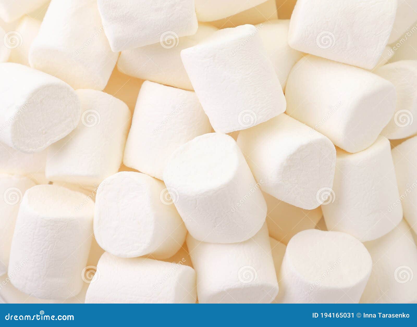 Chewing Marshmallow White, Background. the View from Top Stock Image ...