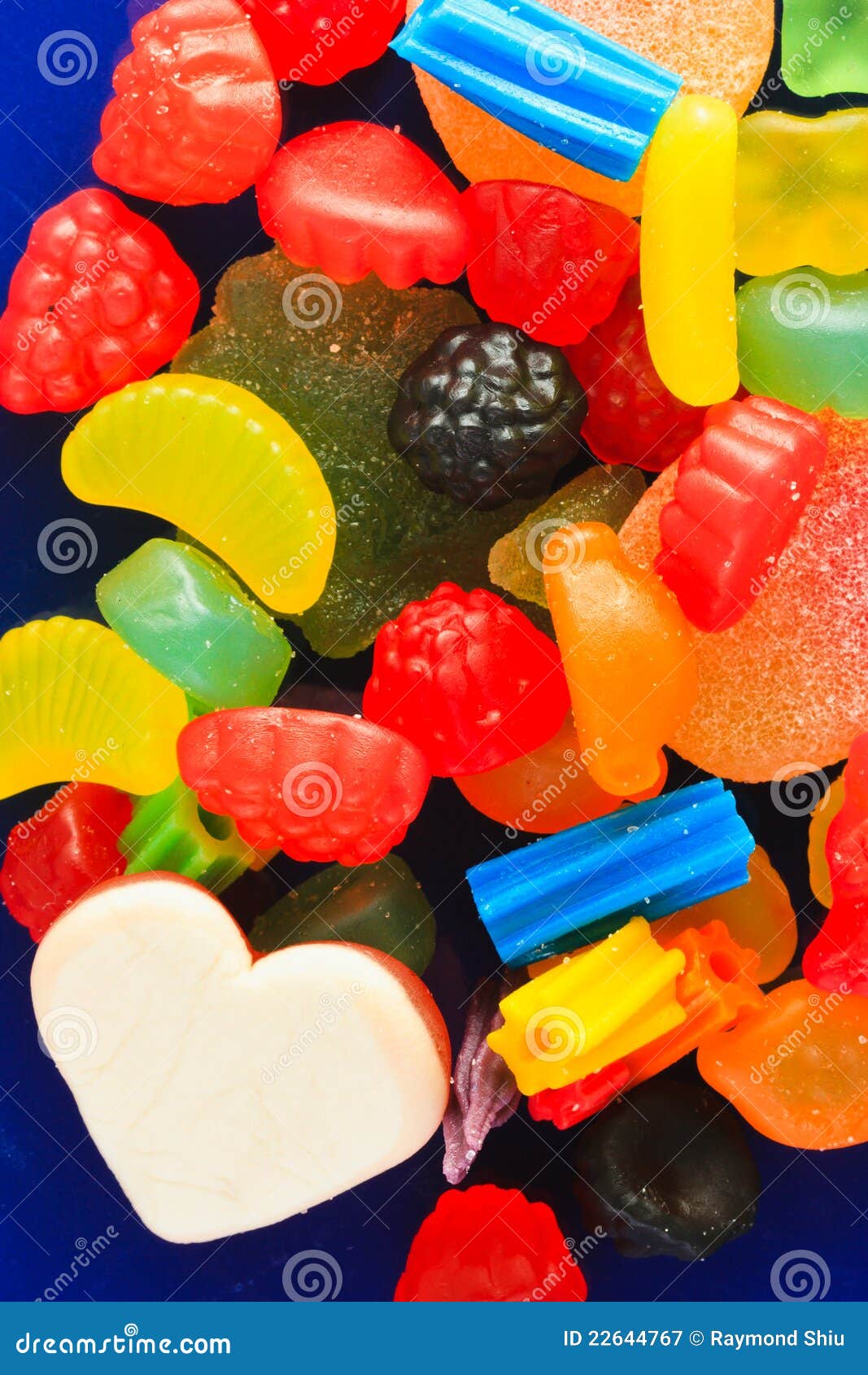 Chewy Candy stock image. Image of colorful, heart, gummy - 22644767