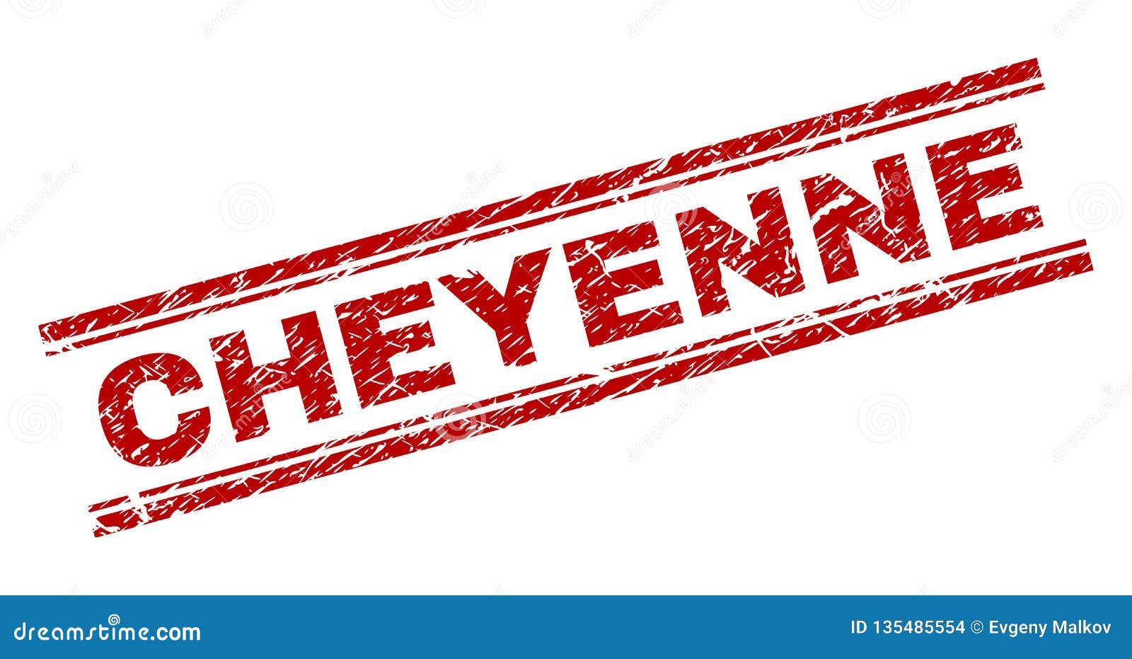 Scratched Textured CHEYENNE Stamp Seal Stock Vector - Illustration of ...