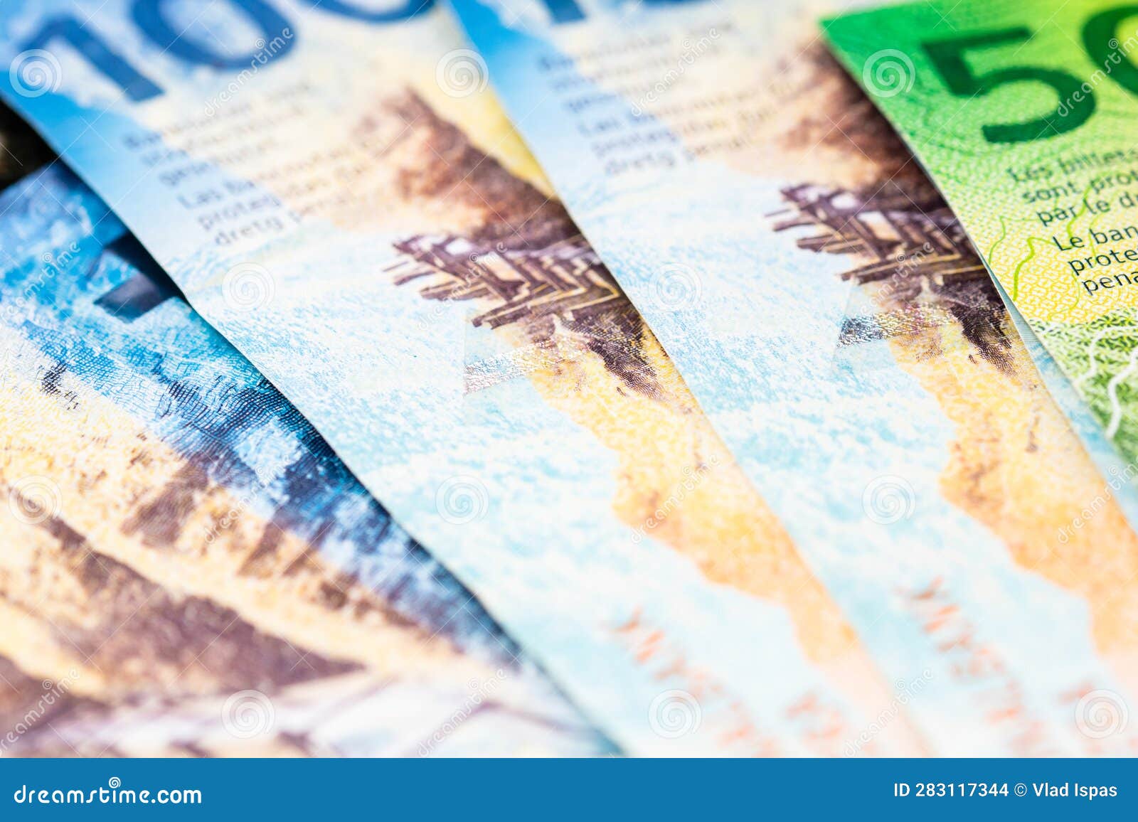 CHF Currency Amidst Swiss Inflation Challenges Stock Photo - Image of ...